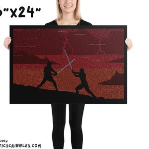 Revenge of the Sith - Handwritten Script Poster - Etsy