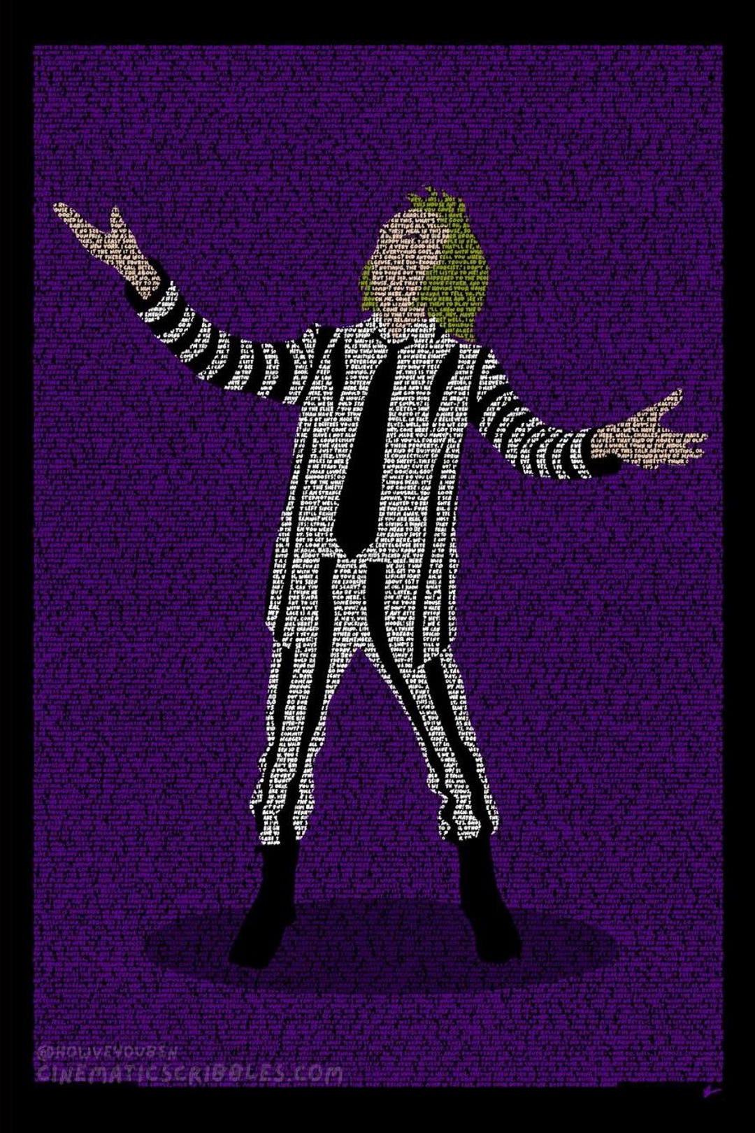 Beetlejuice - Handwritten Script Poster - Etsy