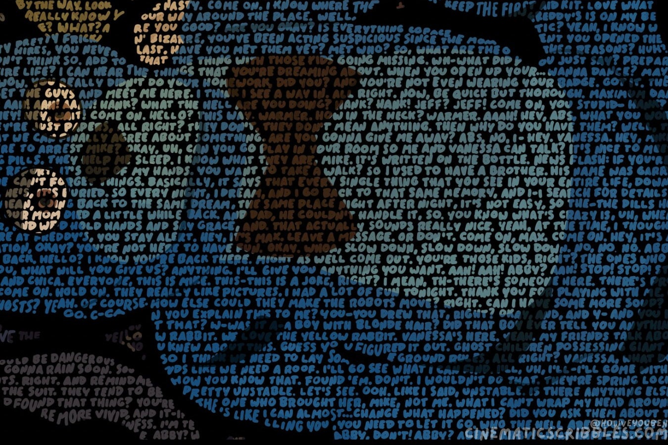 Five Nights at Freddy’s (2023) - Handwritten Script Poster - Etsy