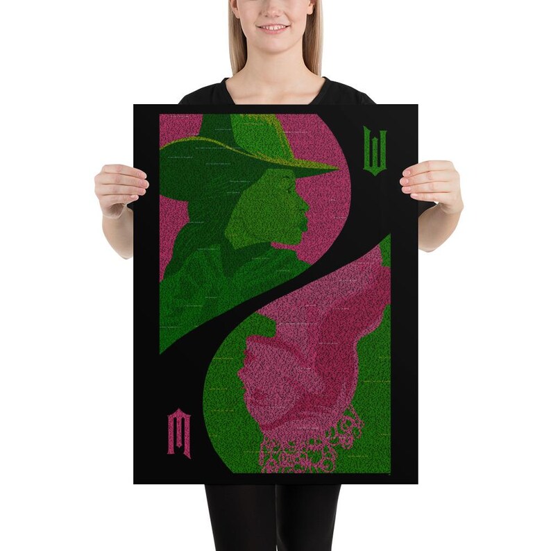 Wicked (parts 1 & 2) - Handwritten Film Script Poster - Etsy
