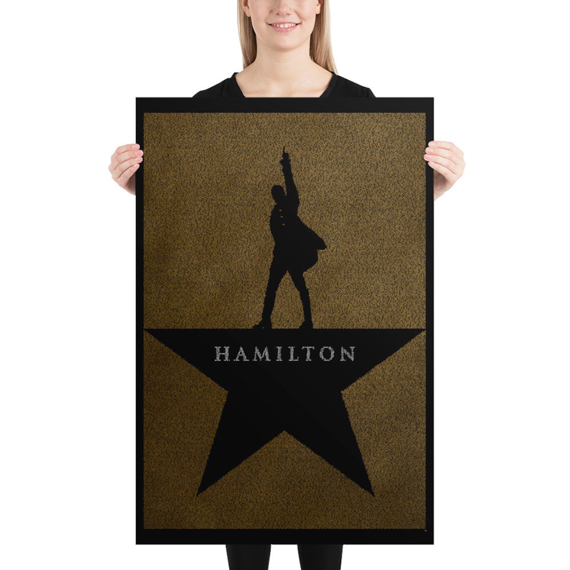 Hamilton Handwritten Script Poster - Etsy