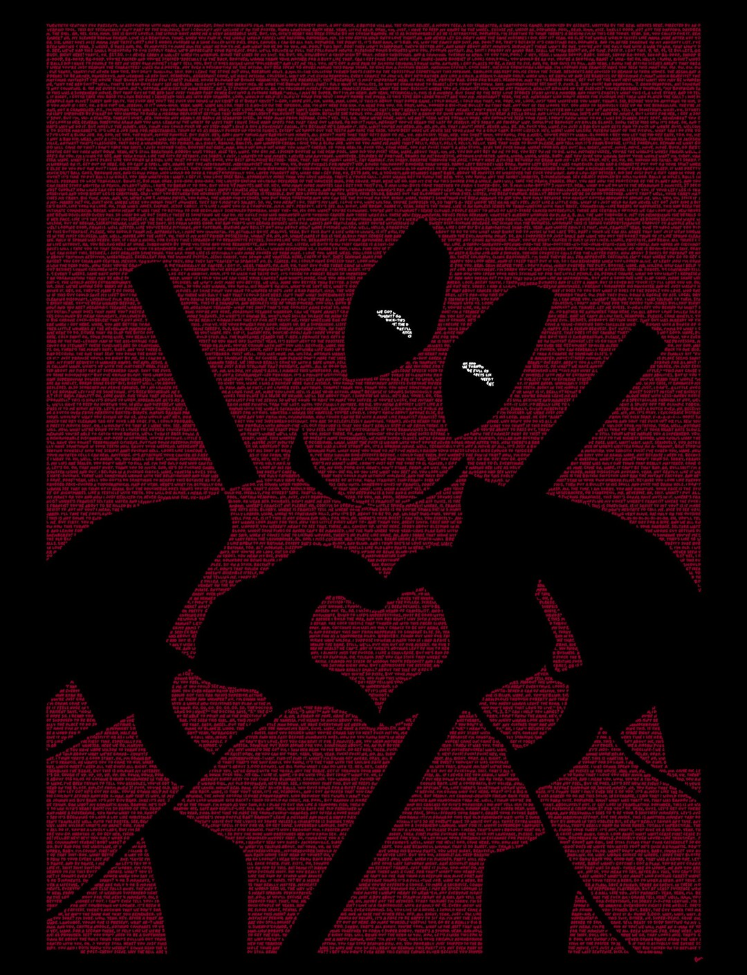 Deadpool (2016) - Handwritten Script Poster - Etsy