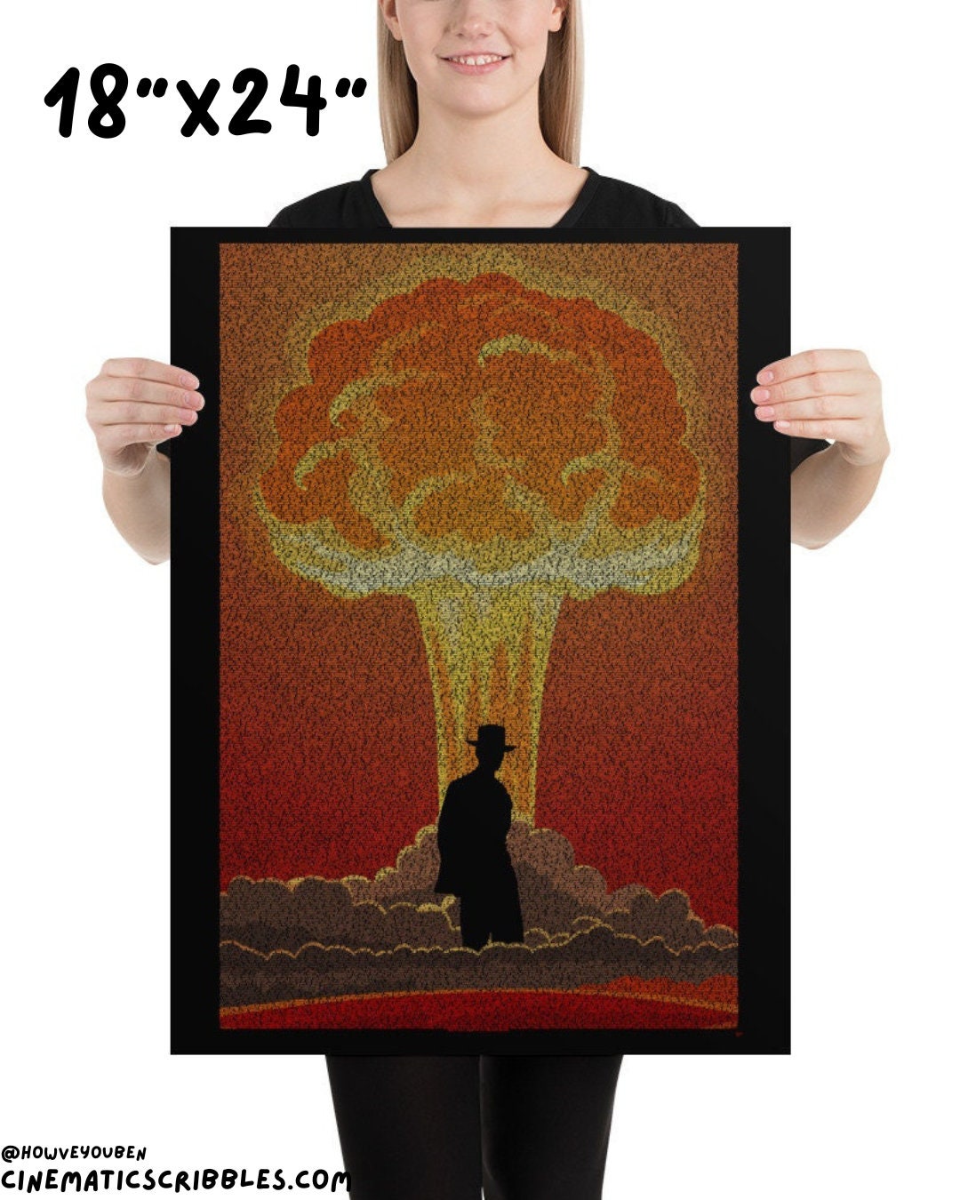 Oppenheimer - Handwritten Script Poster - Etsy Canada