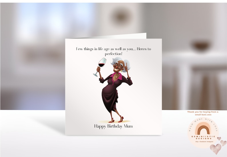 Funny Old Lady Birthday Card, Humourus Grumpy Old Ladies Card, Funny ...