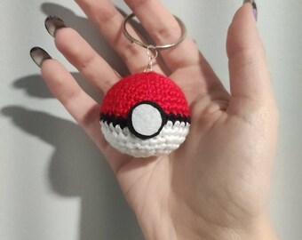 Pokeball Keychain | Etsy