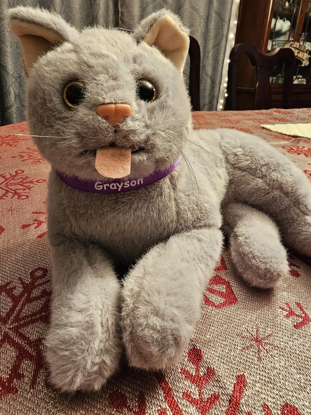 Grayson Plushie - With Purple "grayson" Collar - Etsy