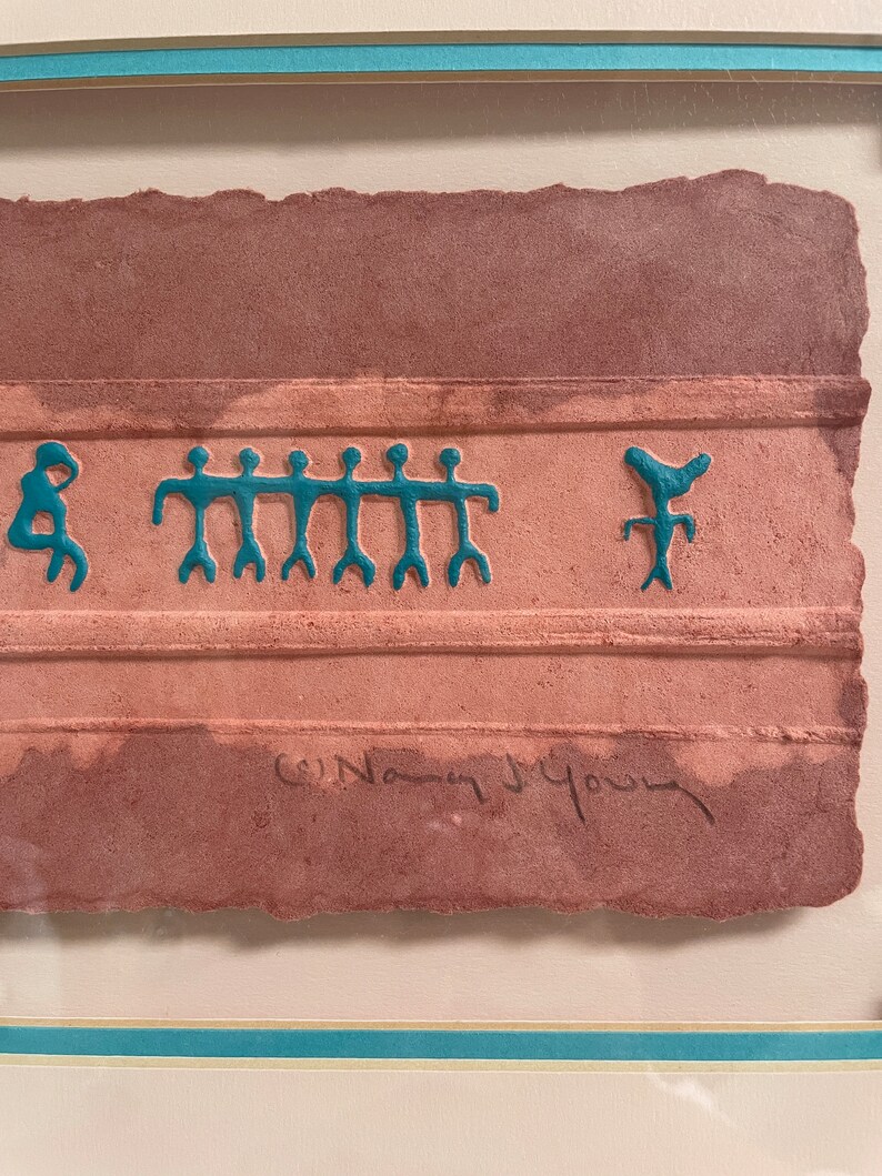 Southwest Original Canyon De Chelly Hand Cast Paper Art by Nancy J ...