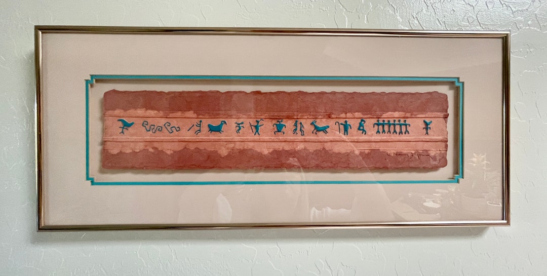 Southwest Original Canyon De Chelly Hand Cast Paper Art by Nancy J ...