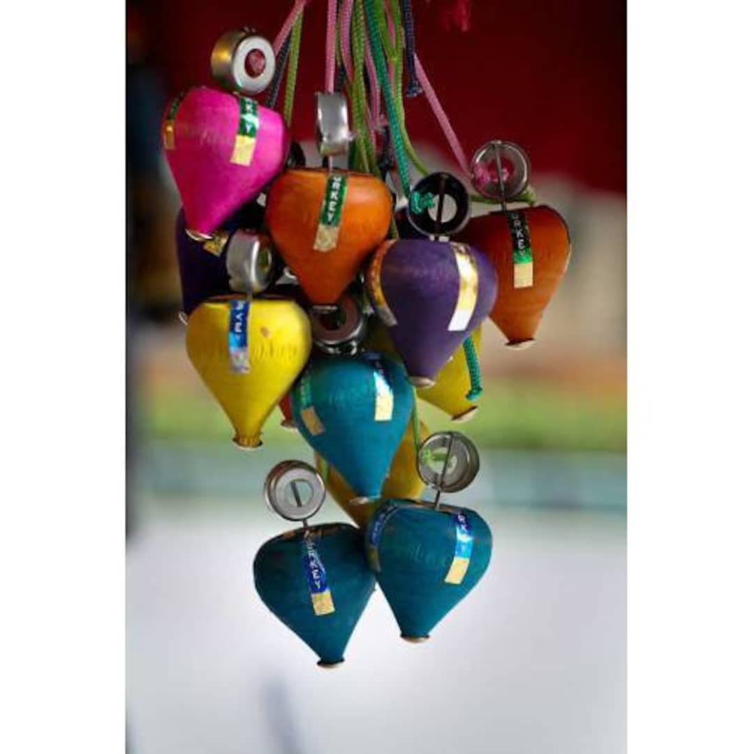 Traditional Wooden Toy / Wooden Spinning Top Toy / Handmade Toy 5 ...