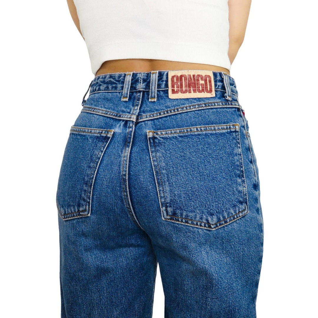 1990s Vintage BONGO High Rise Straight Leg Jeans 28 - Etsy