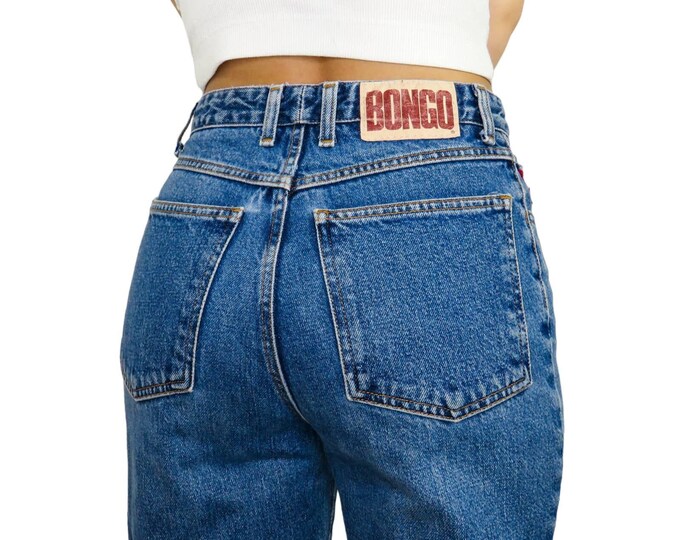 1990s Vintage BONGO High Rise Straight Leg Jeans 28" - Etsy