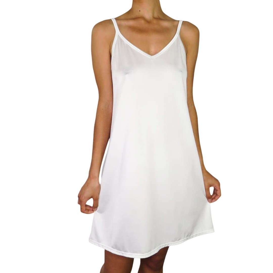 1990s Vintage Vanity Fair White Satin Slip Vintage Lingerie Boudoir ...
