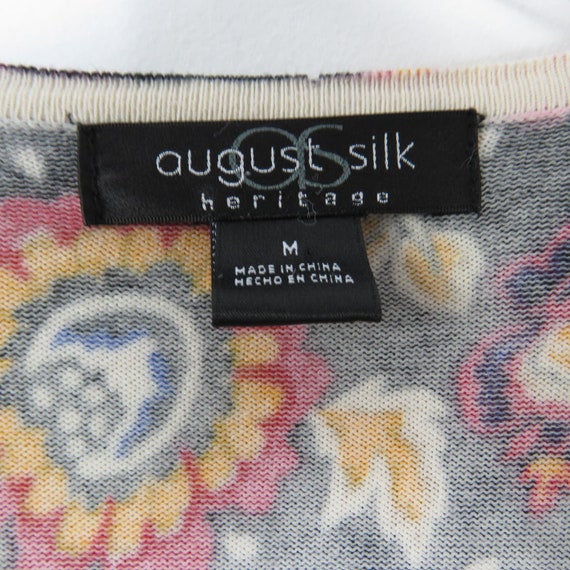 August Silk 1990s Vintage Rainbow Colorful Floral Car… - Gem