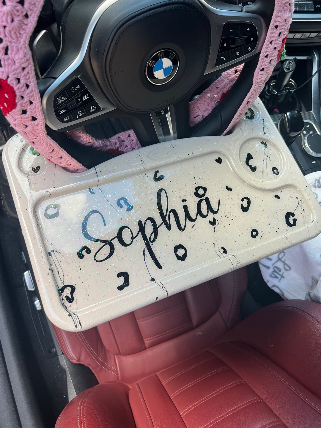 Cheetah Print Steering Wheel Eating Tray - Etsy