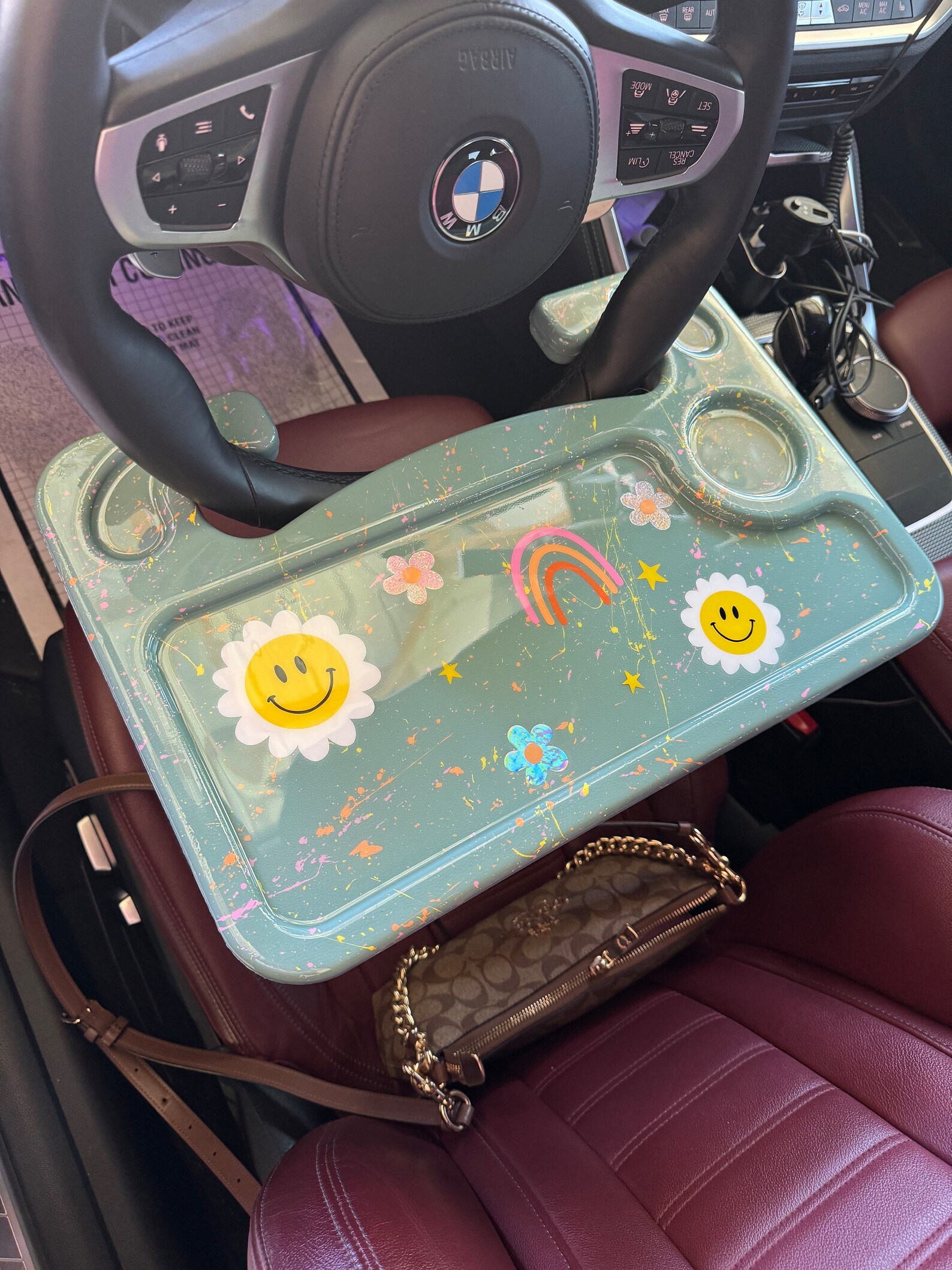 Smiley Steering Wheel “eating” Tray - Etsy