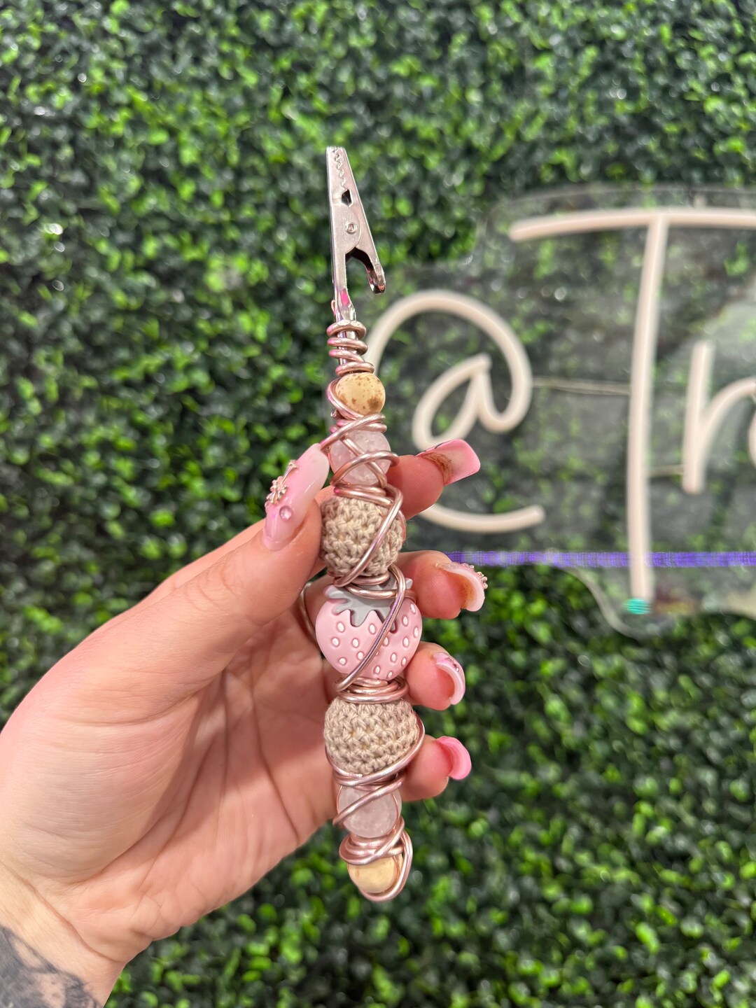 Boho Strawberry Credit Card Clip - Etsy