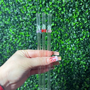 Glass Cherry Straw - Etsy