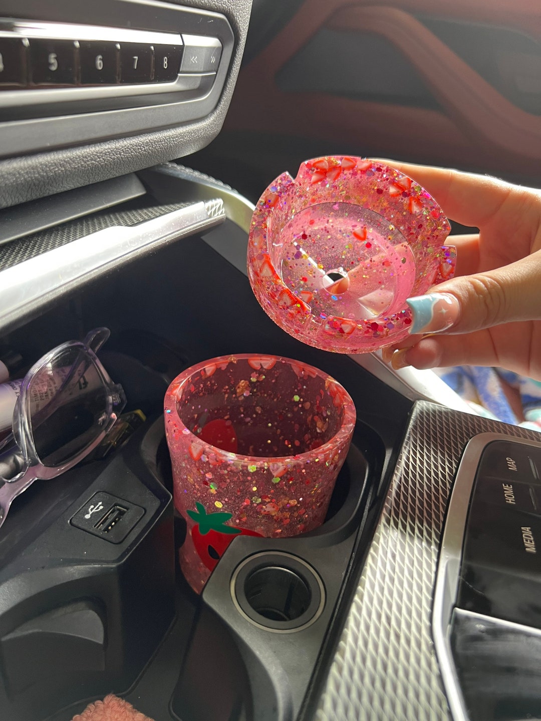 Strawberry Cup Holder Ash Tray - Etsy