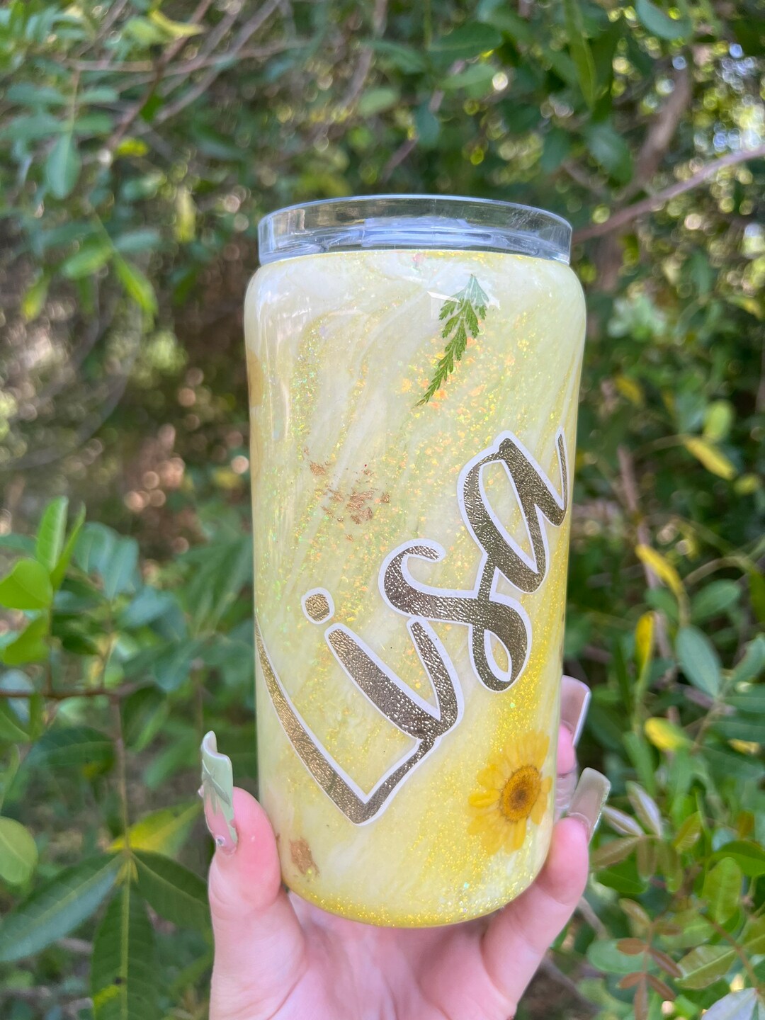 Milky Way Flower Tumbler - Etsy