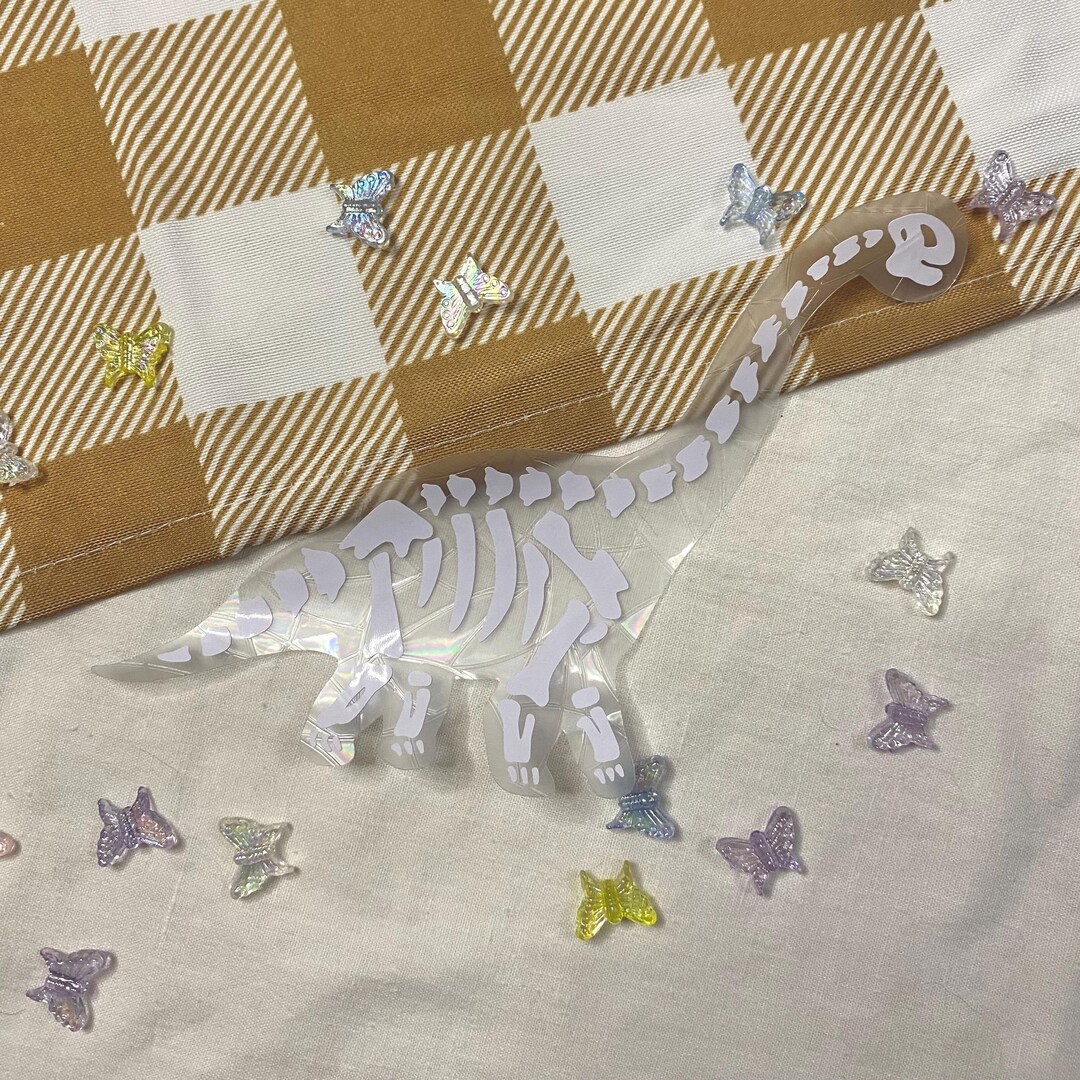 Dino Skeleton Suncatcher Sticker / Decal / Rainbow Window Cling / Prism ...