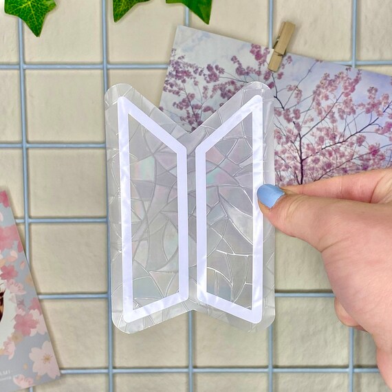 BTS Logo Suncatcher Sticker / Decal / Rainbow Window Cling / - Etsy