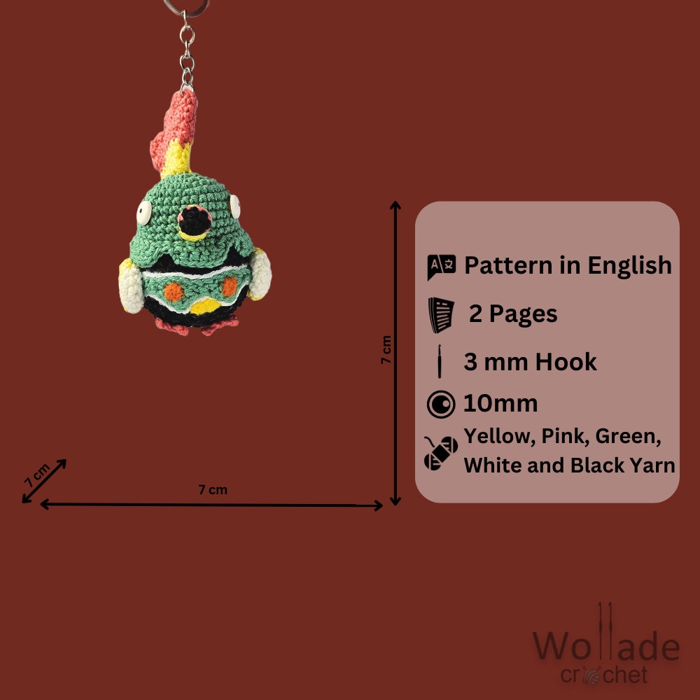 TOCOTOCO PALWORLD Keychain Toucan Bird Plushie Amigurumi Pattern PDF in ...