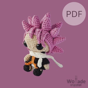 Natsu Fairy Tail Amigurumi Pattern PDF - Etsy