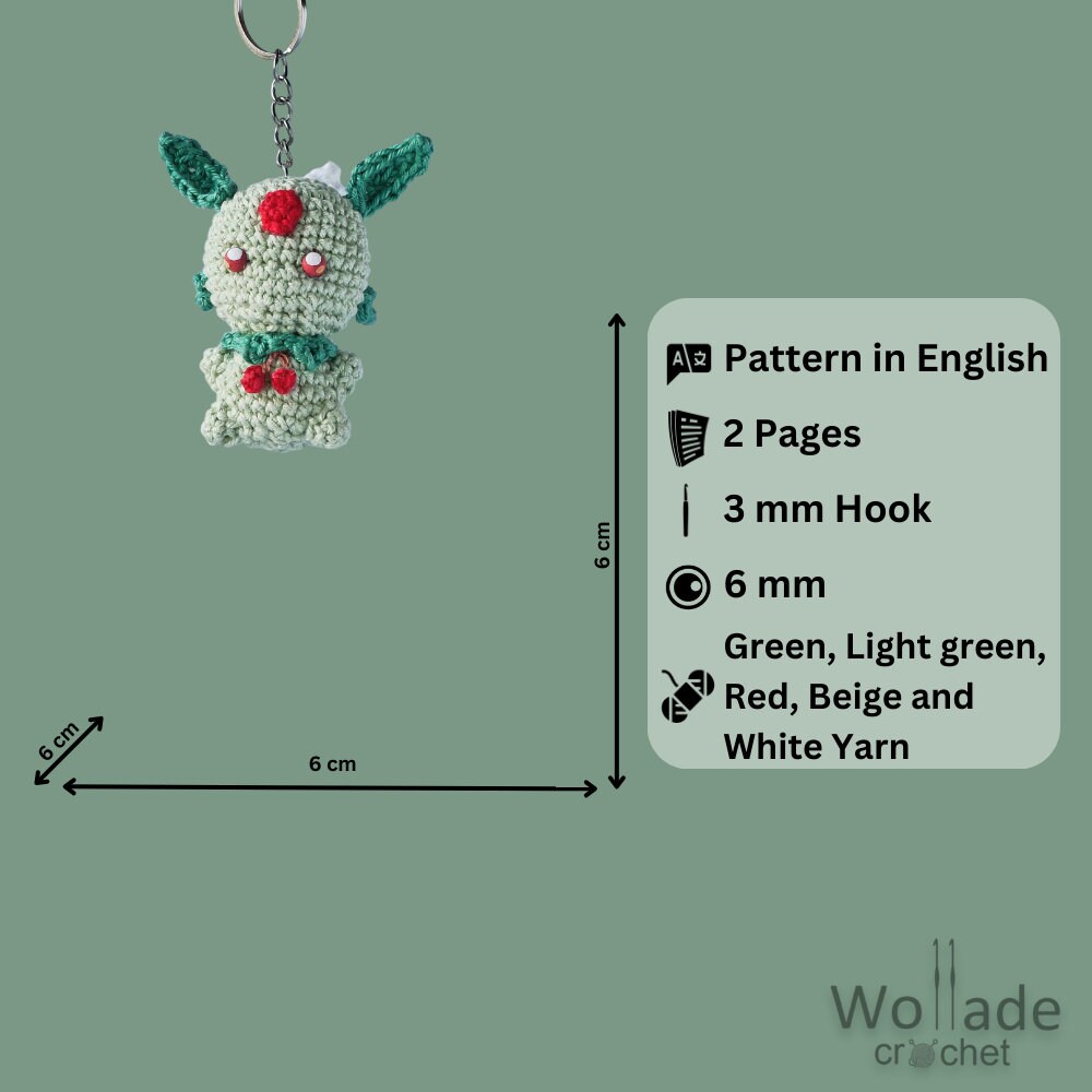 Palworld Lifmunk Squirell Crochet Pattern PDF Keychain - Etsy
