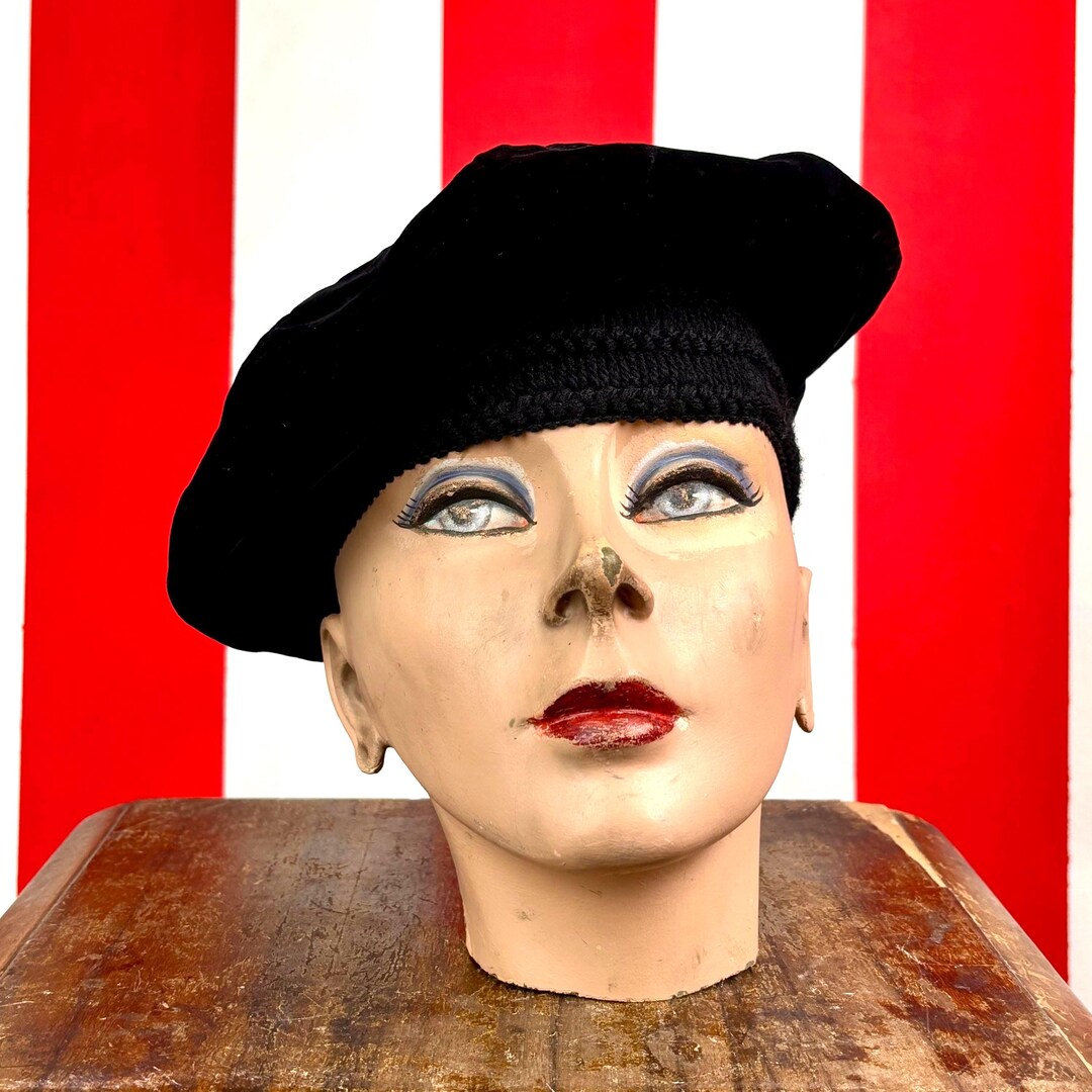 1950s Mr. John Velvet Tam Beret Designer Hat - Etsy