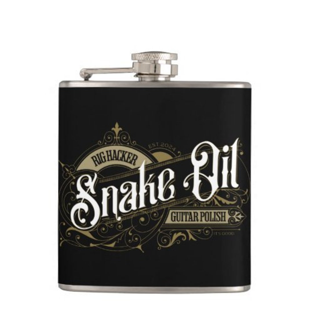 Rig Hacker SNAKE OIL Vinyl Wrapped Flask - Etsy