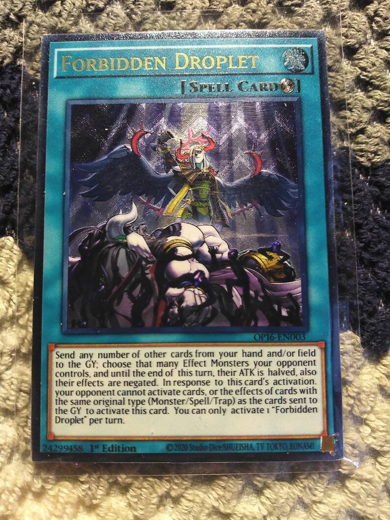 Forbidden Droplet Ultimate Rare Proxies pre-order Listing - Etsy