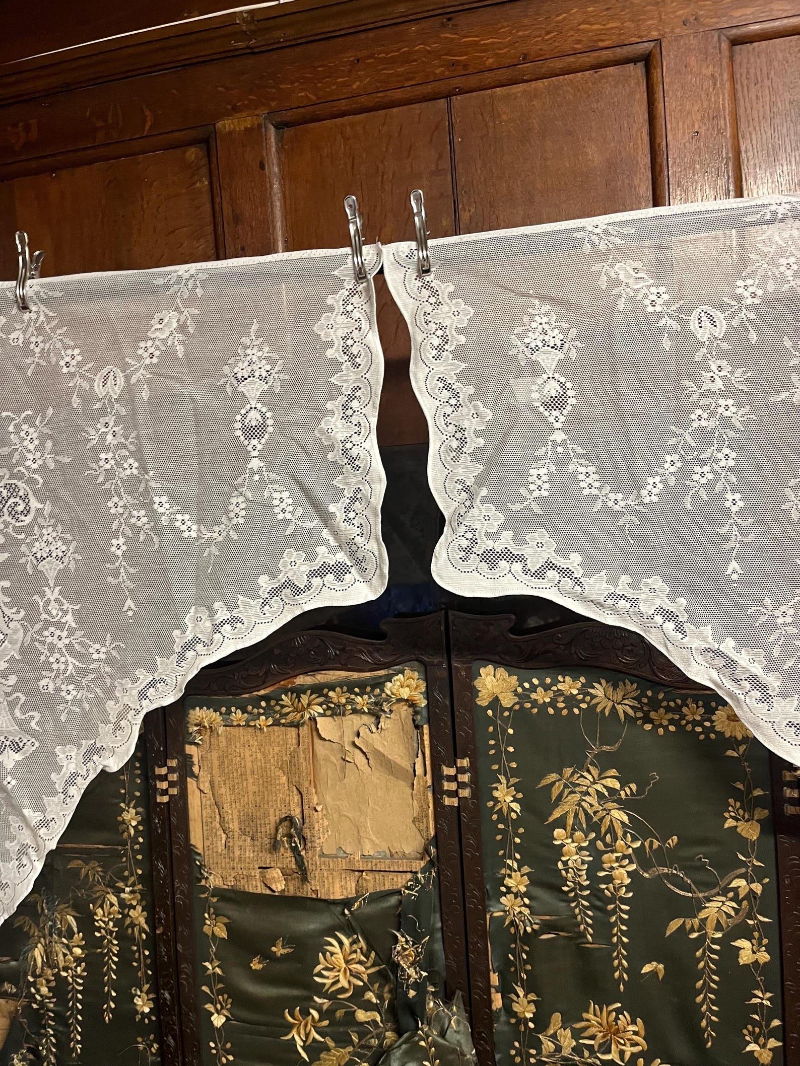 Victorian Design Blaire Cotton Lace Swag Valance Cafe Curtain Panel 36 ...