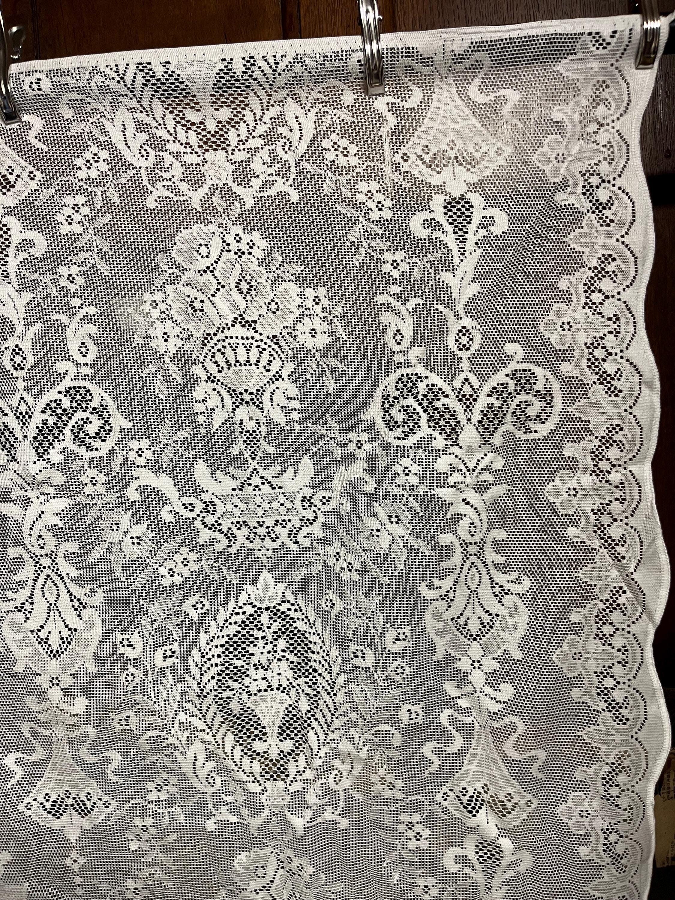 Victorian Design Blaire Cotton Lace Swag Valance Cafe Curtain Panel 36 ...