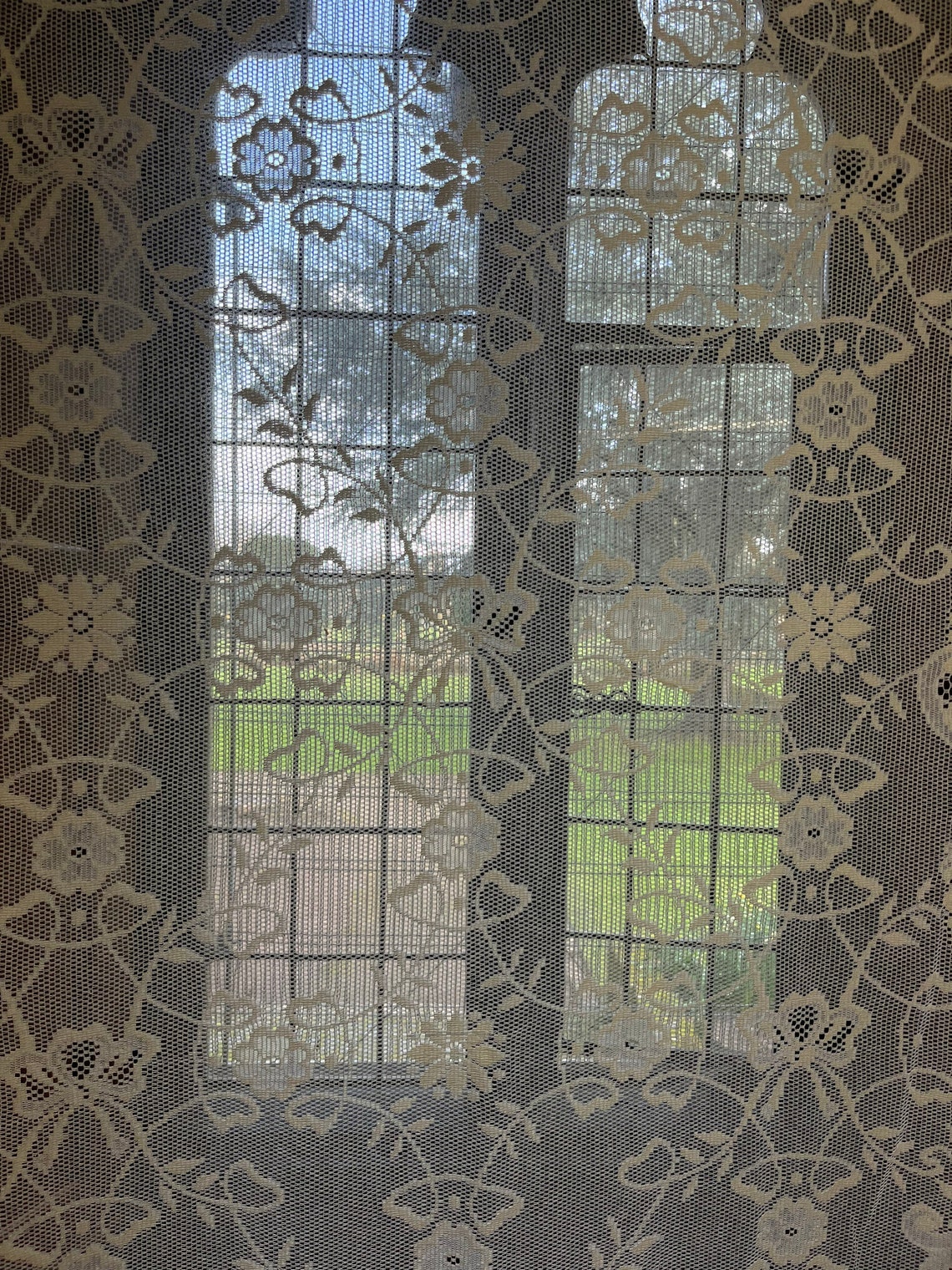 Emily Victorian Bone Design Lace Panel 150 X 259 * WITH SEW UP* - Etsy
