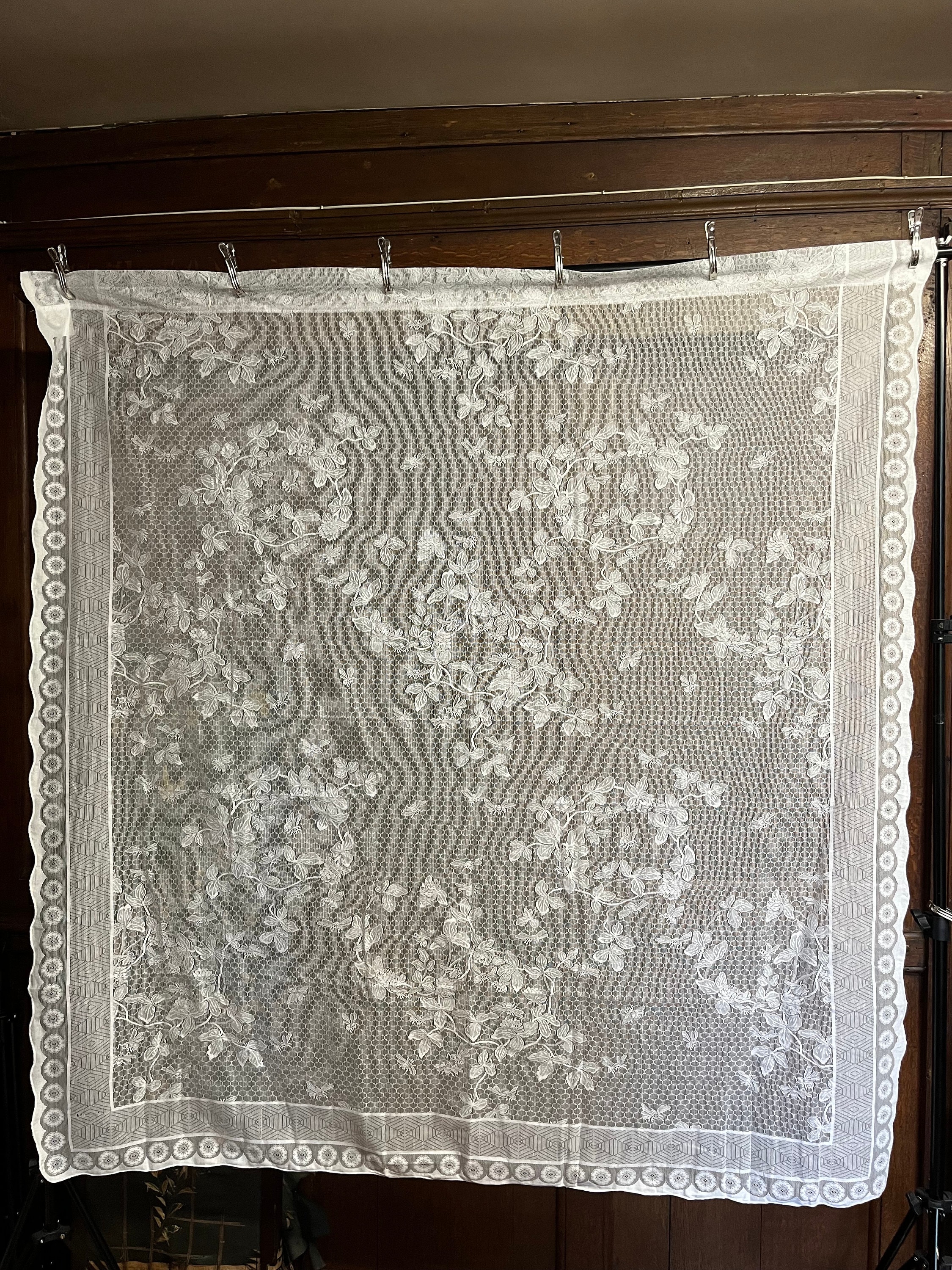 Candace Wheeler Honey Bee Victorian Design 14 Point Cotton Lace Panel ...