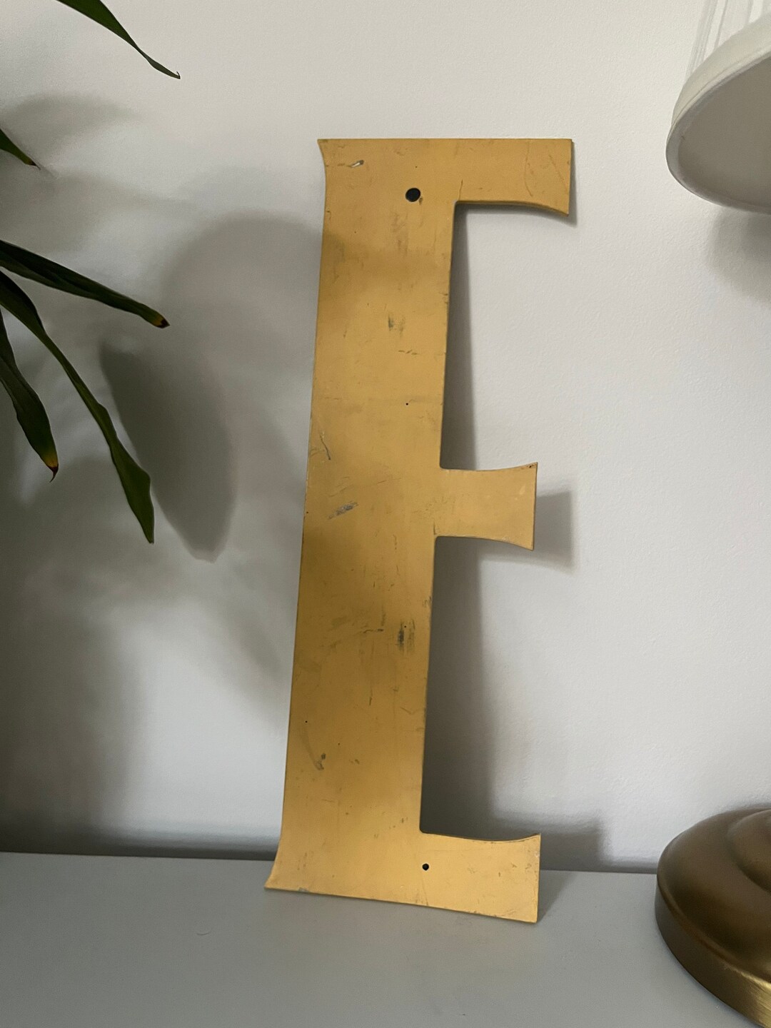 Wall Art Vintage Handmade Metal Letters - Etsy