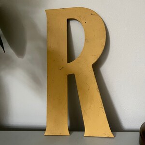Wall Art Vintage Handmade Metal Letters - Etsy