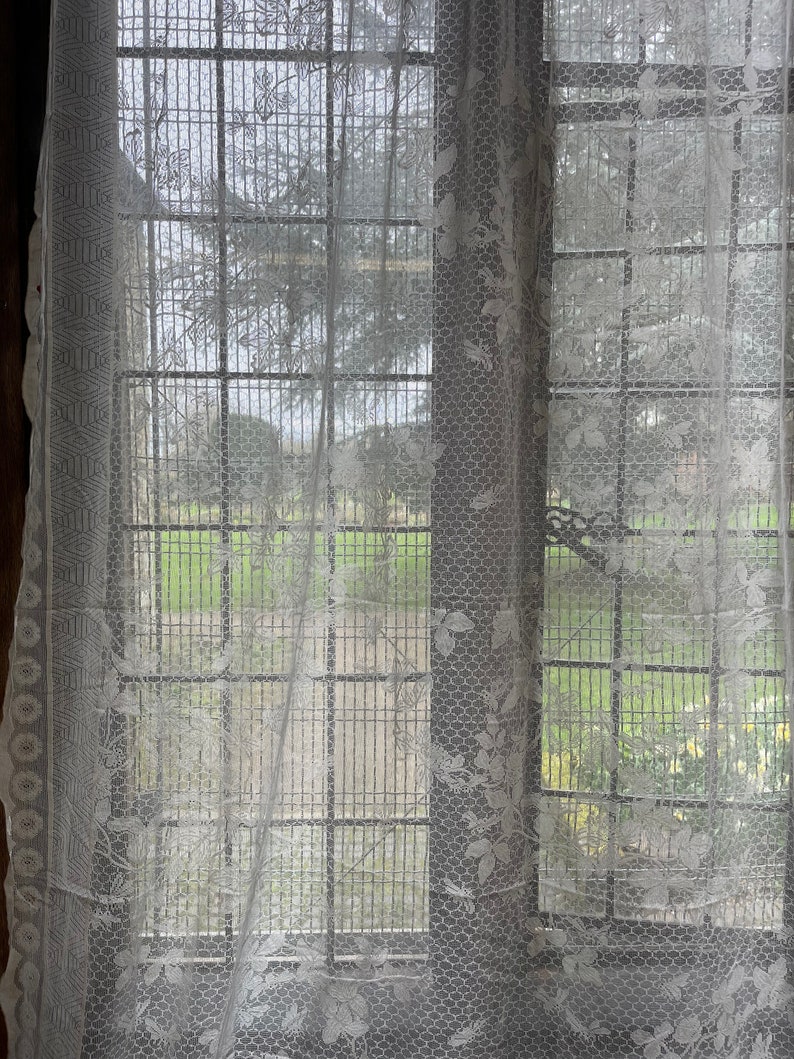 Candace Wheeler Honey Bee Victorian Design 14 Point Cotton Lace Panel ...