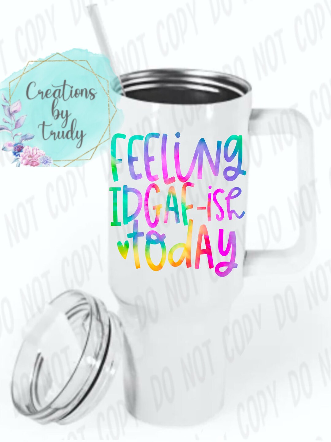 Feeling IDGAF-ish today-40oz tumbler - Etsy.de
