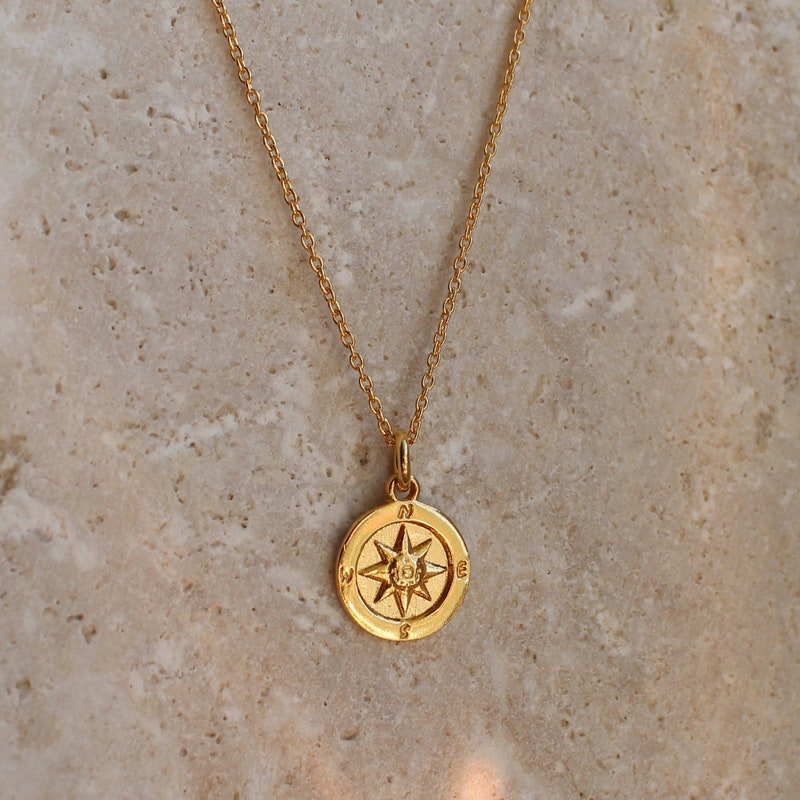 Compass Necklace - Etsy