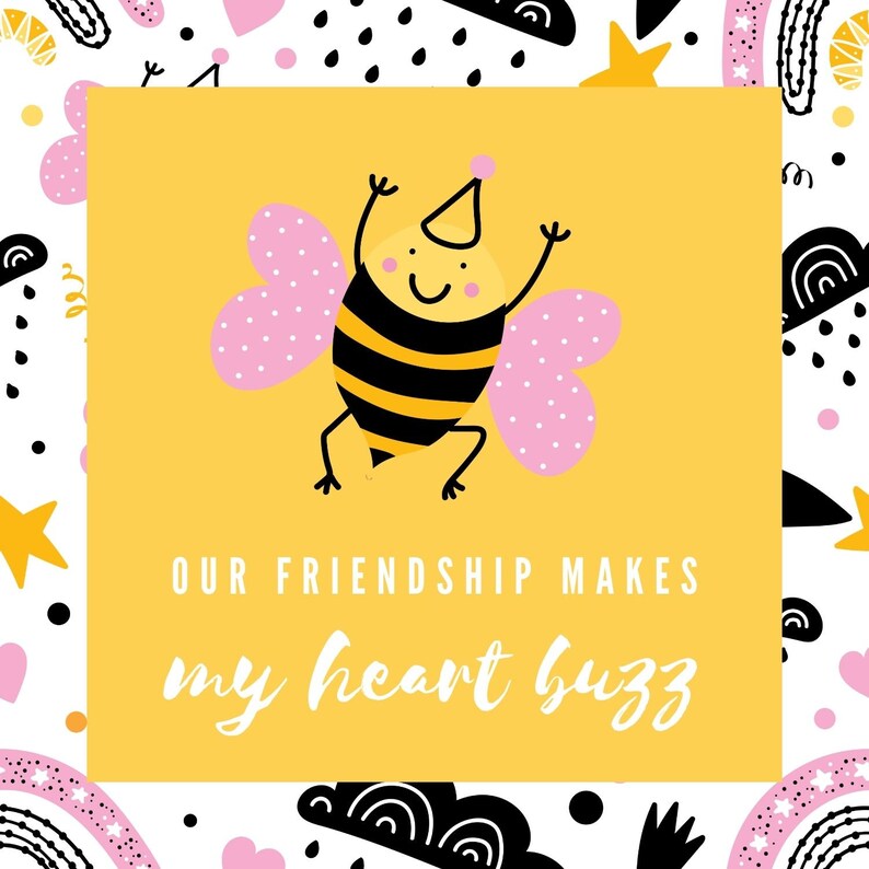 Bee Themed Valentine - Etsy