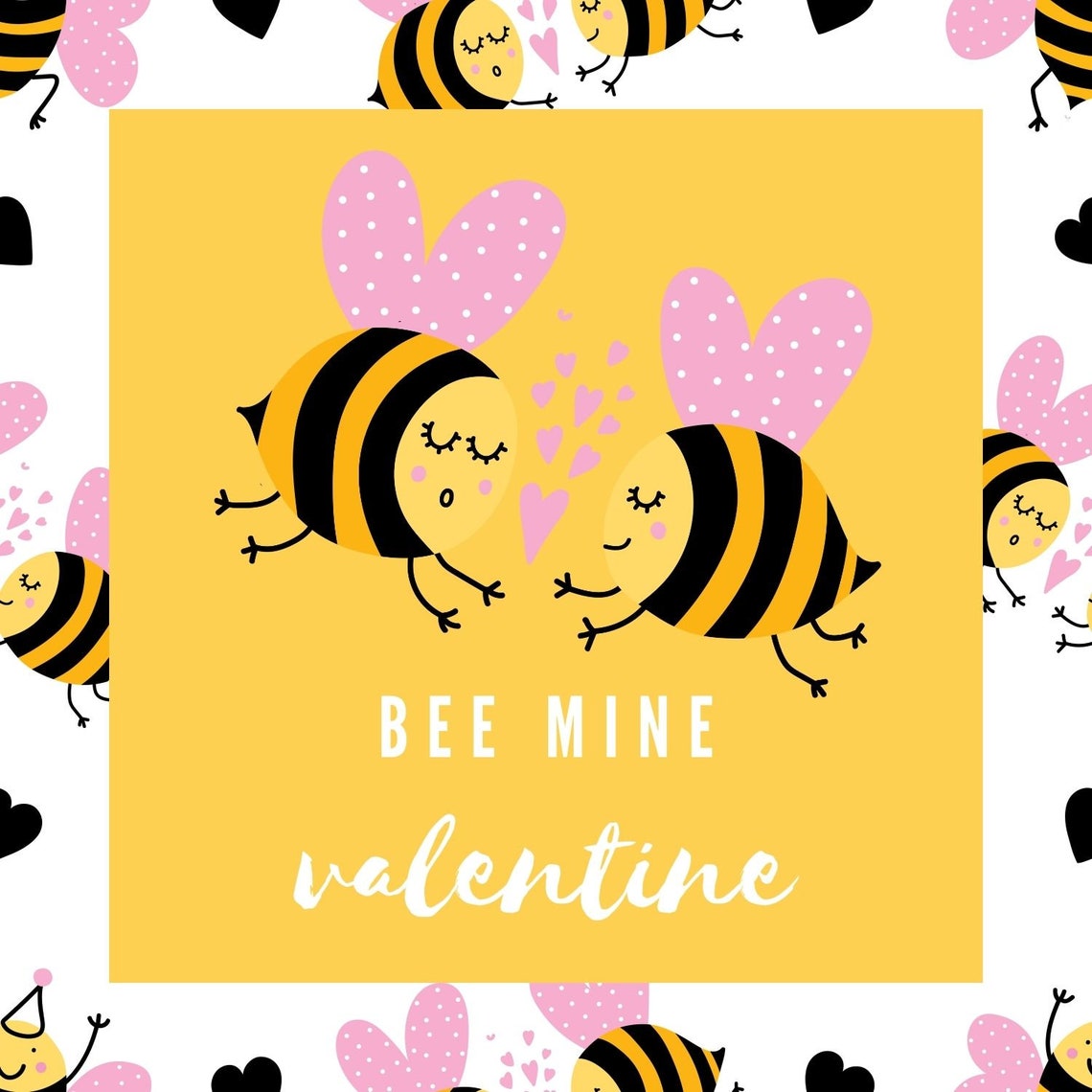 Bee Themed Valentine - Etsy