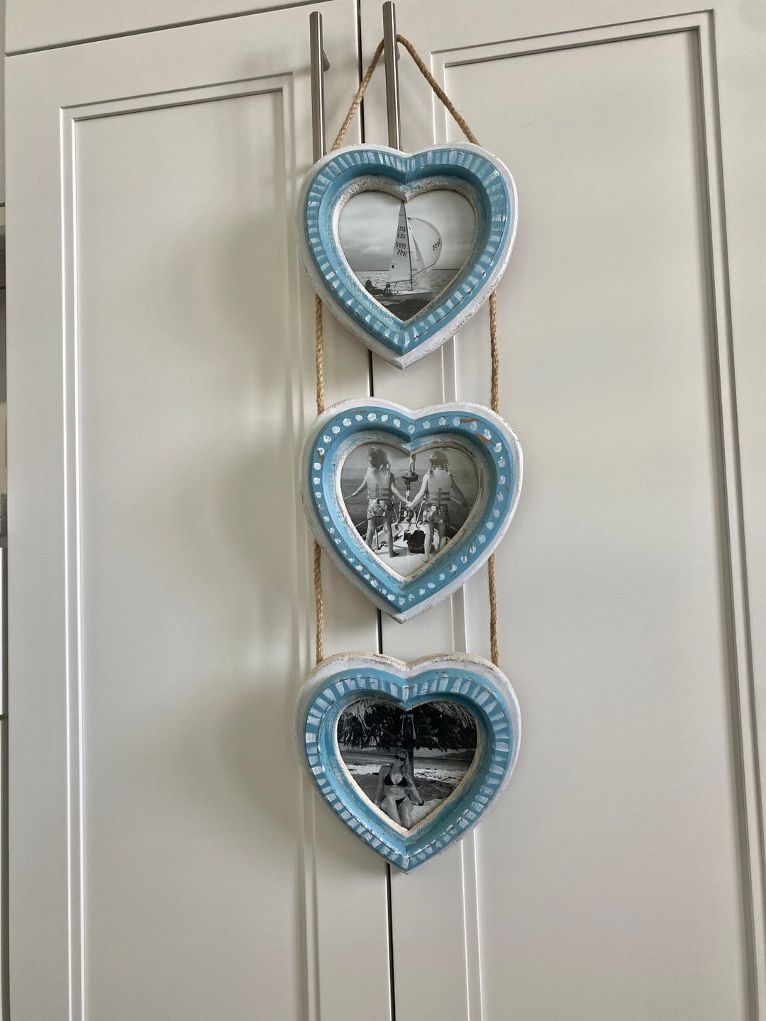 Triple Hanging Heart Frames - Etsy