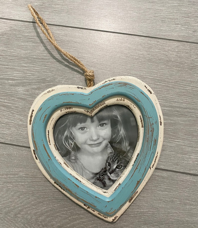 Hanging Heart Photo Frame - Etsy