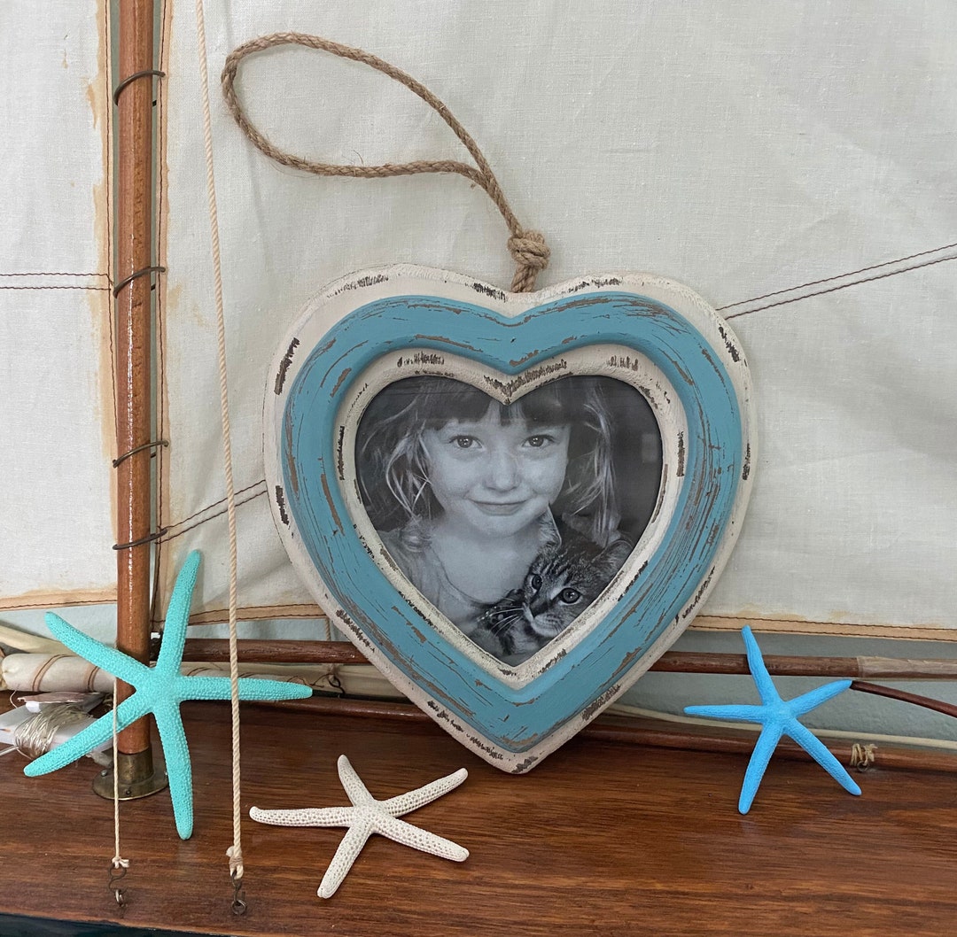 Hanging Heart Photo Frame - Etsy