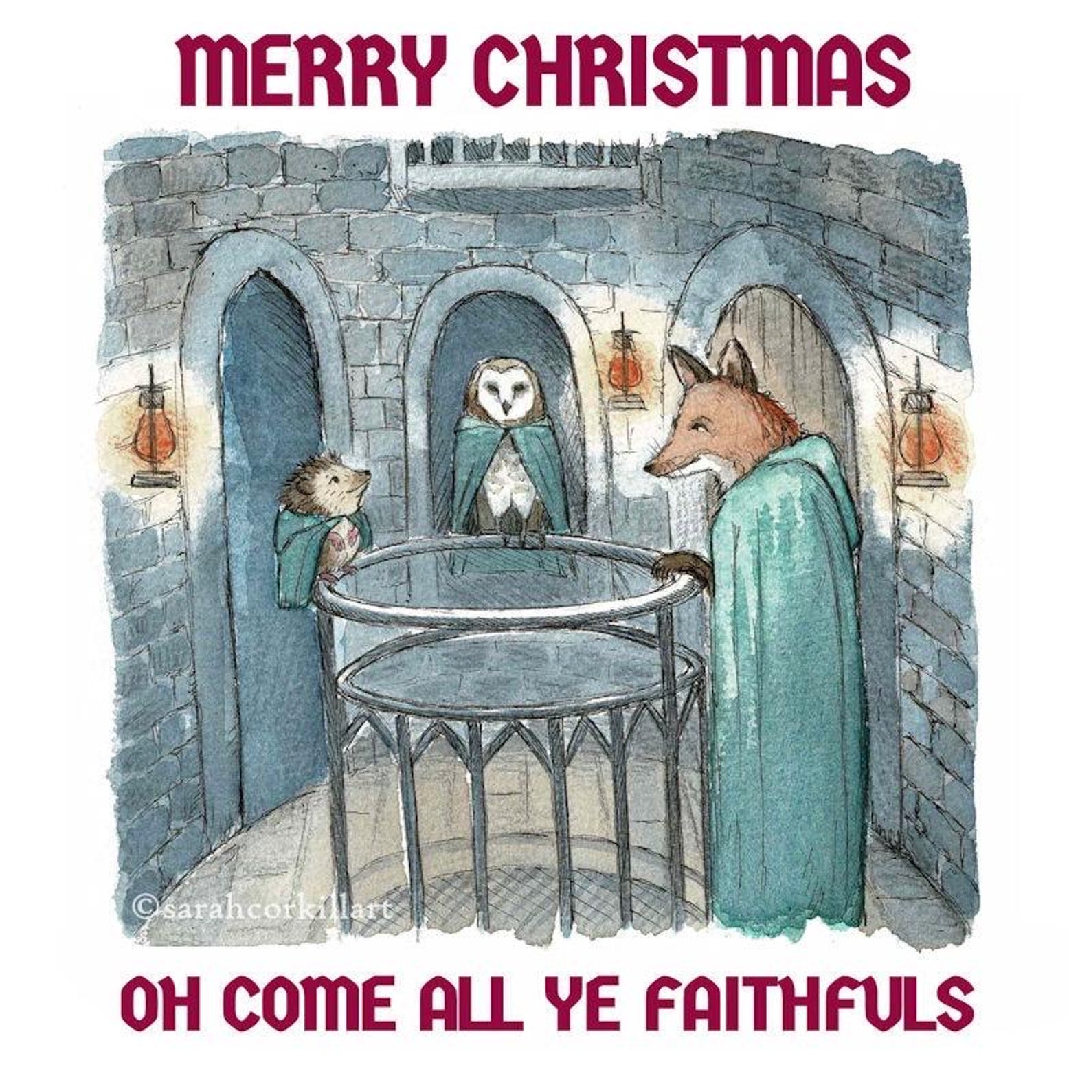 Greetings Cards Pack of 4 With Envelopes Christmas Traitors - Etsy