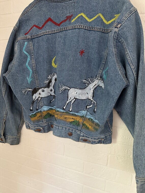 Rare Vintage Jordache Denim Jacket with Beautiful Han… - Gem