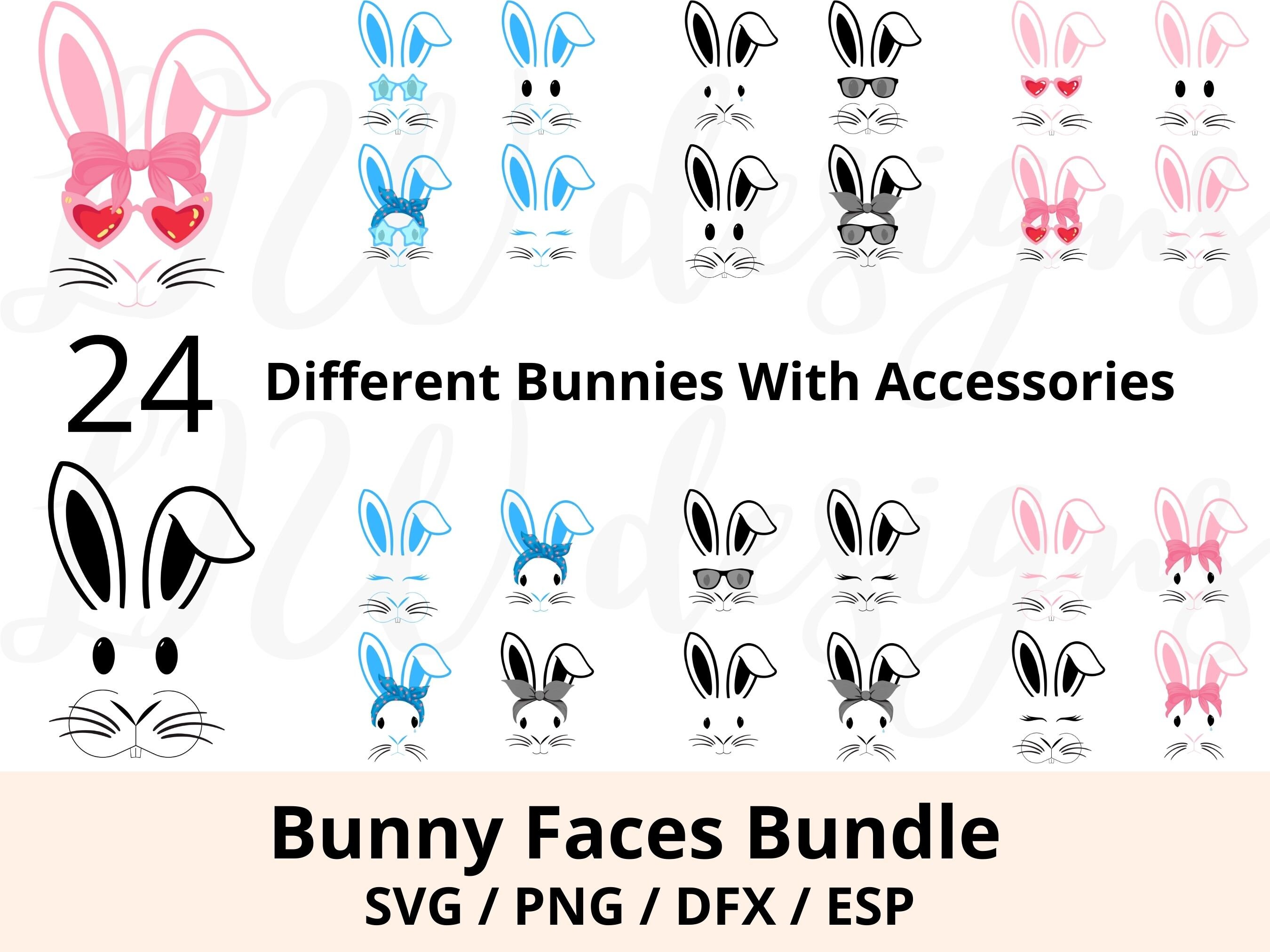 Bunny rabbit face svg - Etsy France
