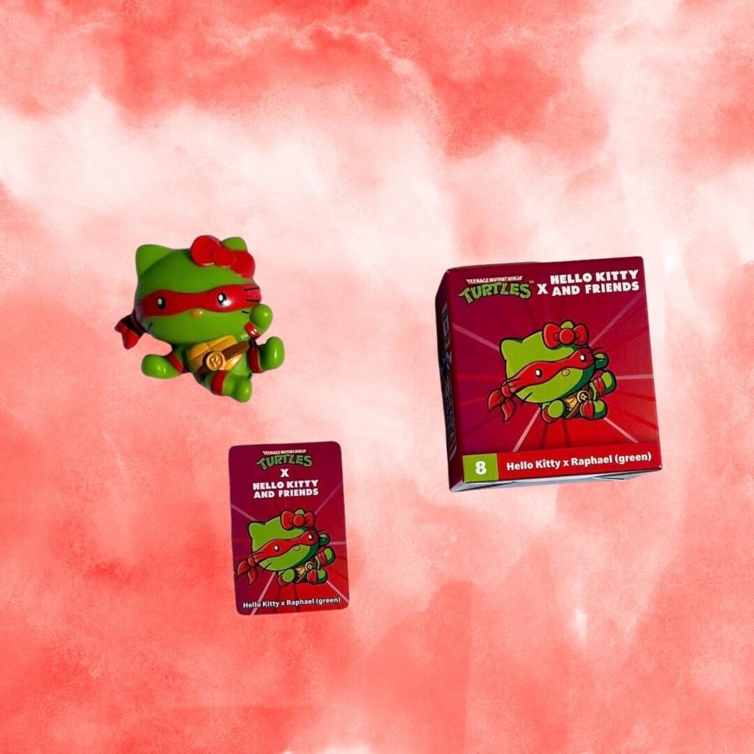 Hello Kitty X Raphael Ninja Turtle Figure #8 - Etsy