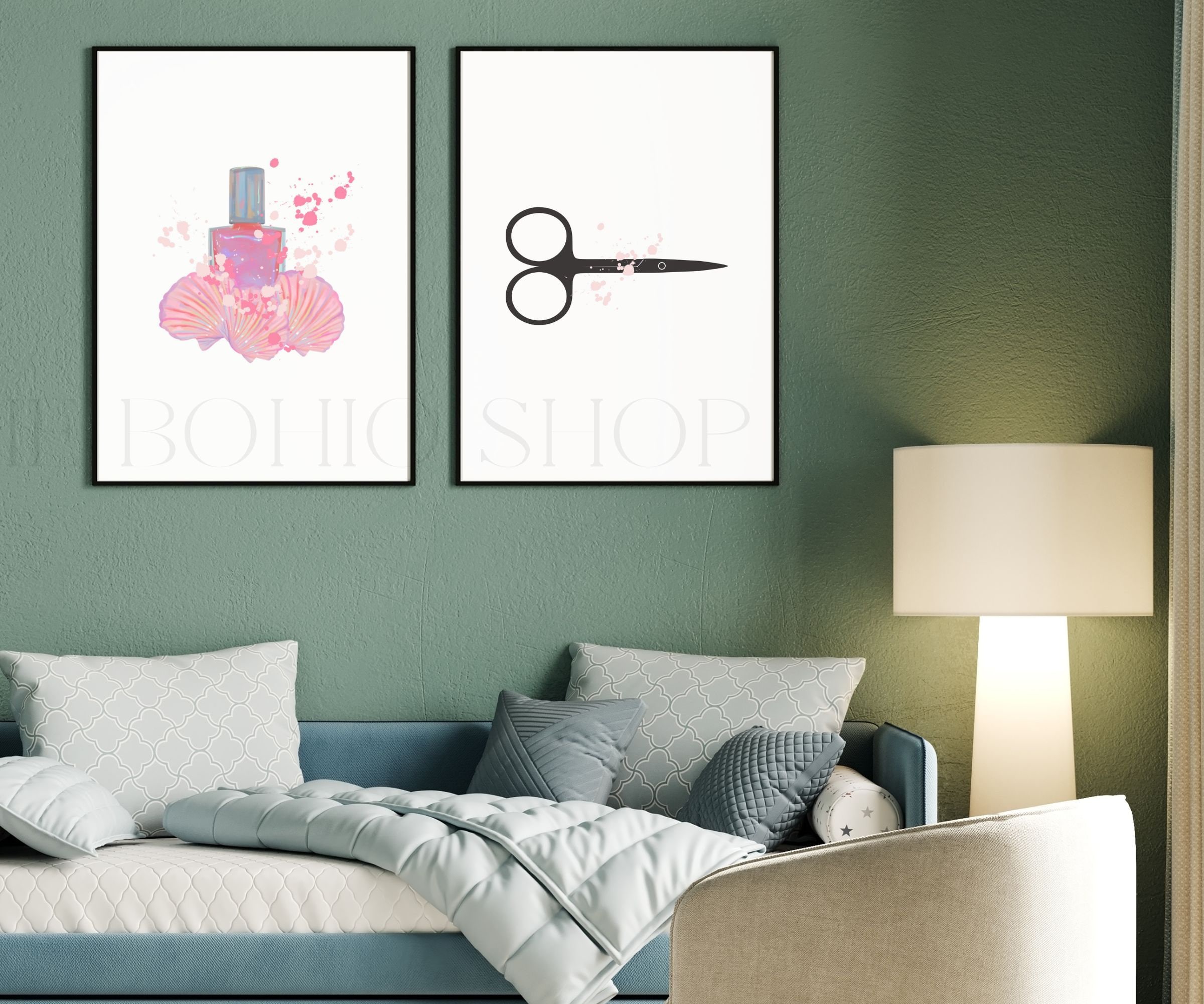 Nail Salon Wall Art Set, Salon Decor, Wall Art for Salon,beauty Wall ...